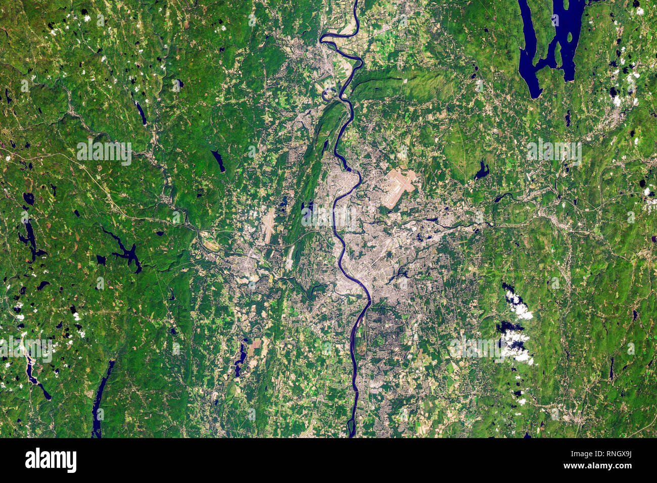 Oxbow aerial hi-res stock photography and images - Alamy
