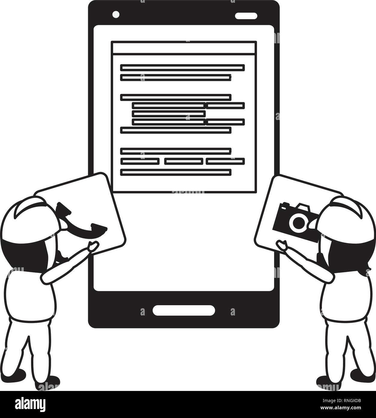 mobile app development Stock Vector Image & Art - Alamy