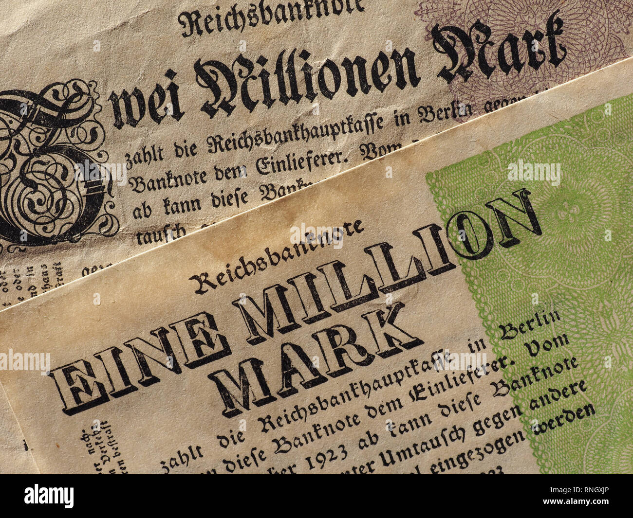 German two zwei mark banknote hi-res stock photography and images - Alamy