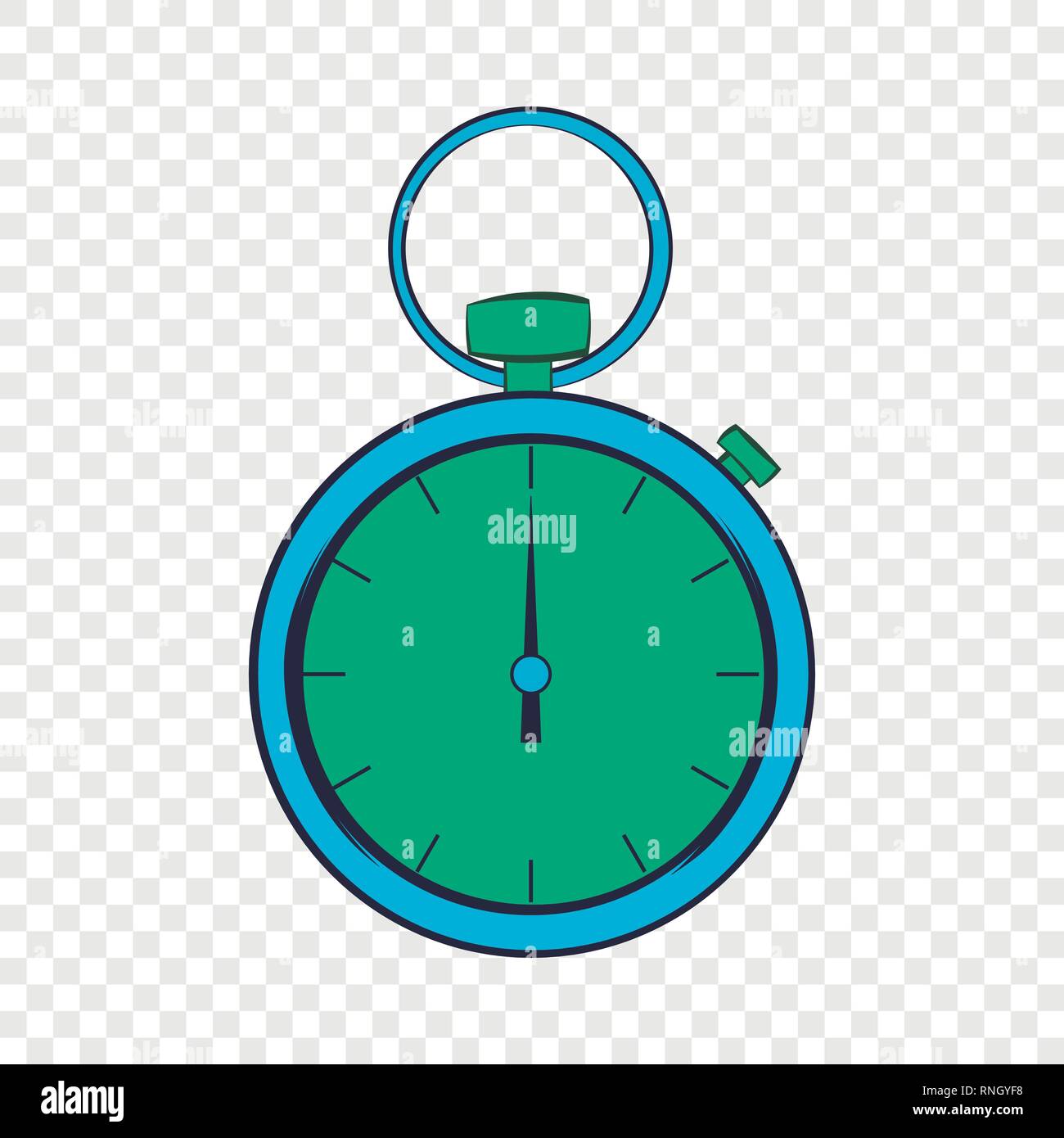Pocket watch icon in cartoon style Stock Vector Image & Art - Alamy