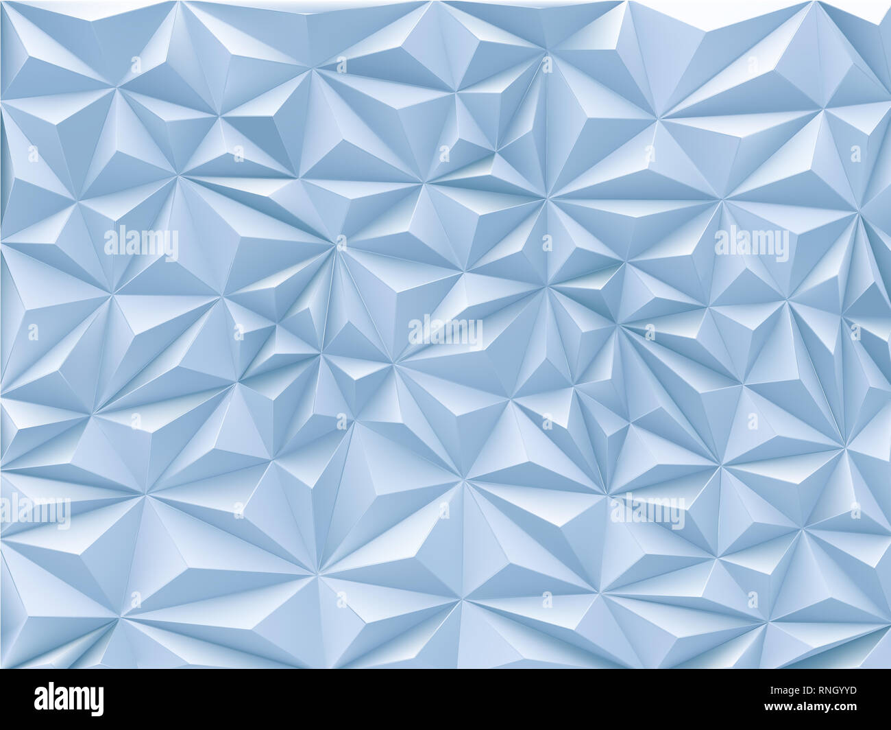 Triangular 3d abstract background in blue color tone Stock Photo - Alamy