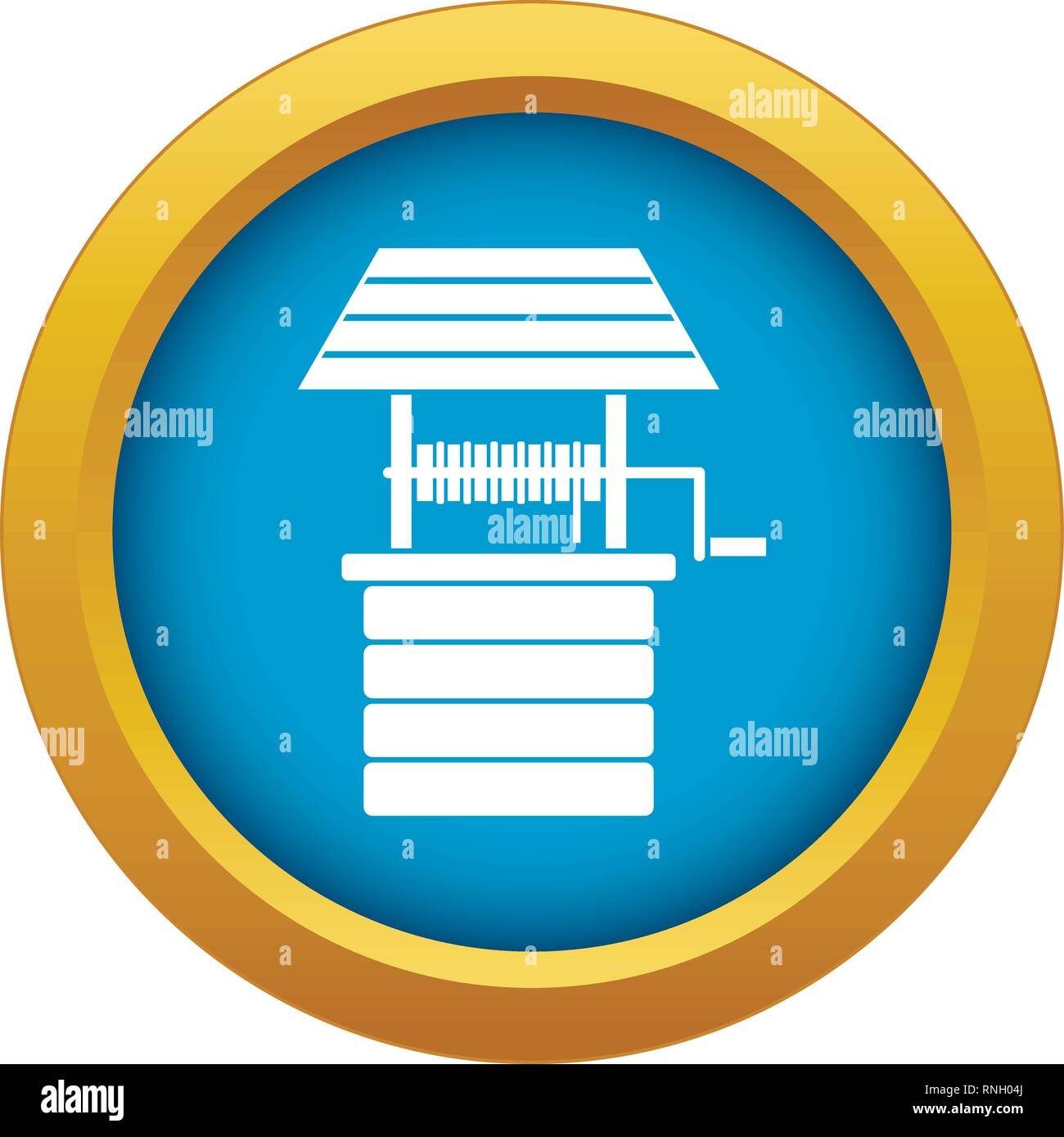 Water well icon blue vector isolated Stock Vector Image & Art - Alamy