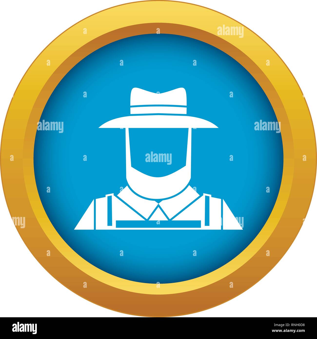 Senior farmer examining Stock Vector Images - Alamy
