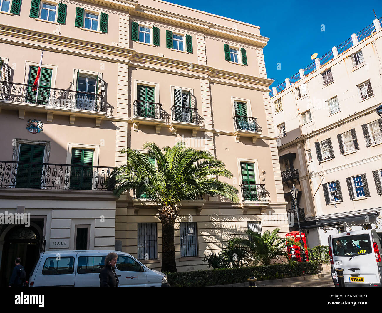 The architecture on the Rock of Gibraltar combines of English and ...