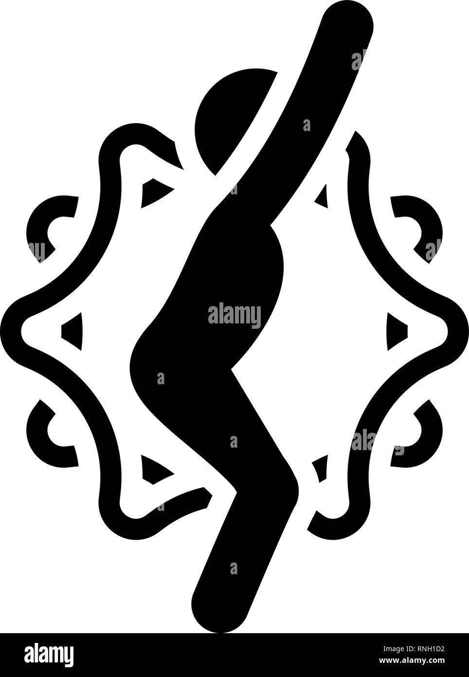 Yoga Chair Pose Icon. Flat Design Isolated Illustration Stock Vector ...