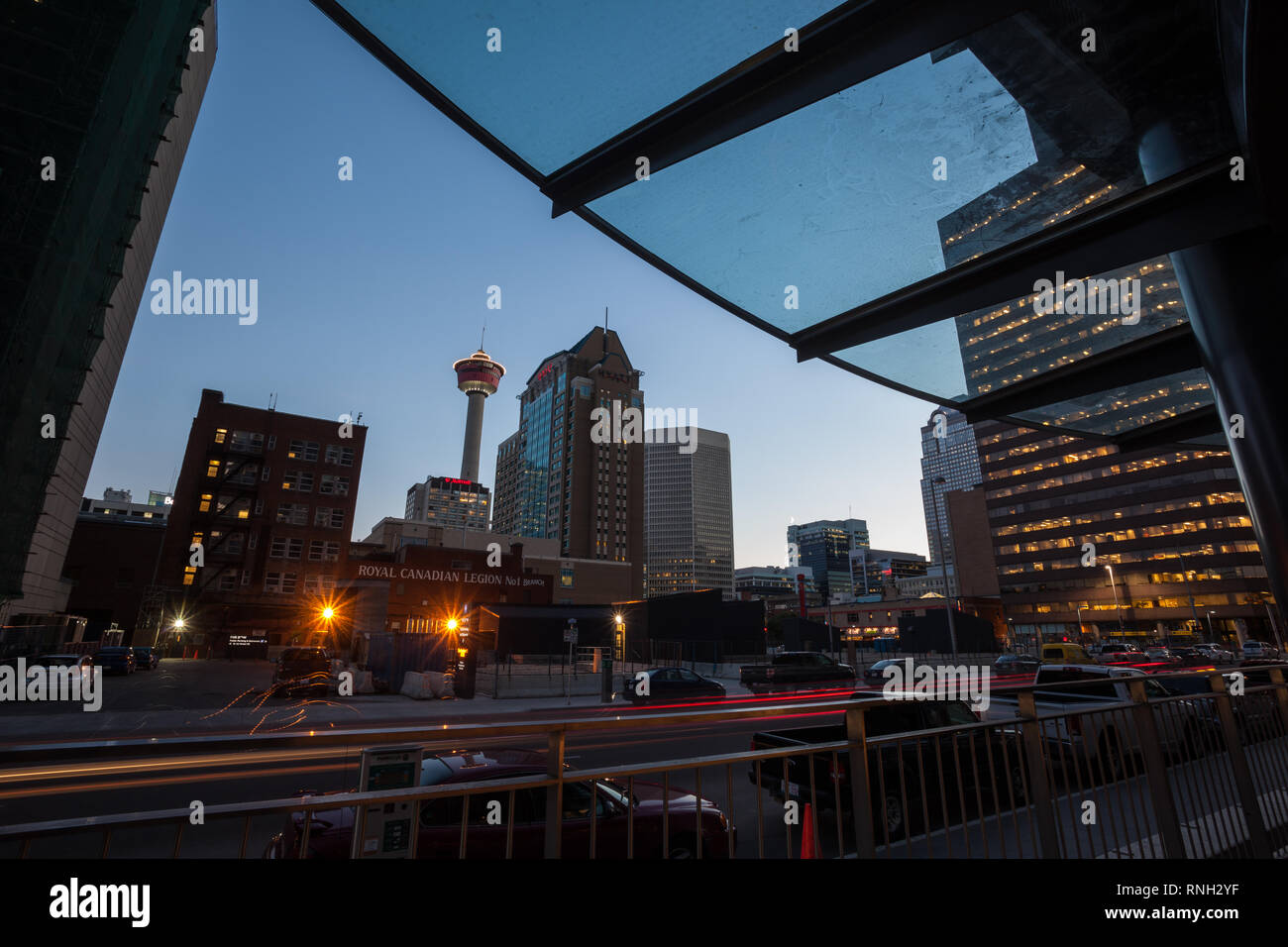 Calgary dusk city hi-res stock photography and images - Alamy