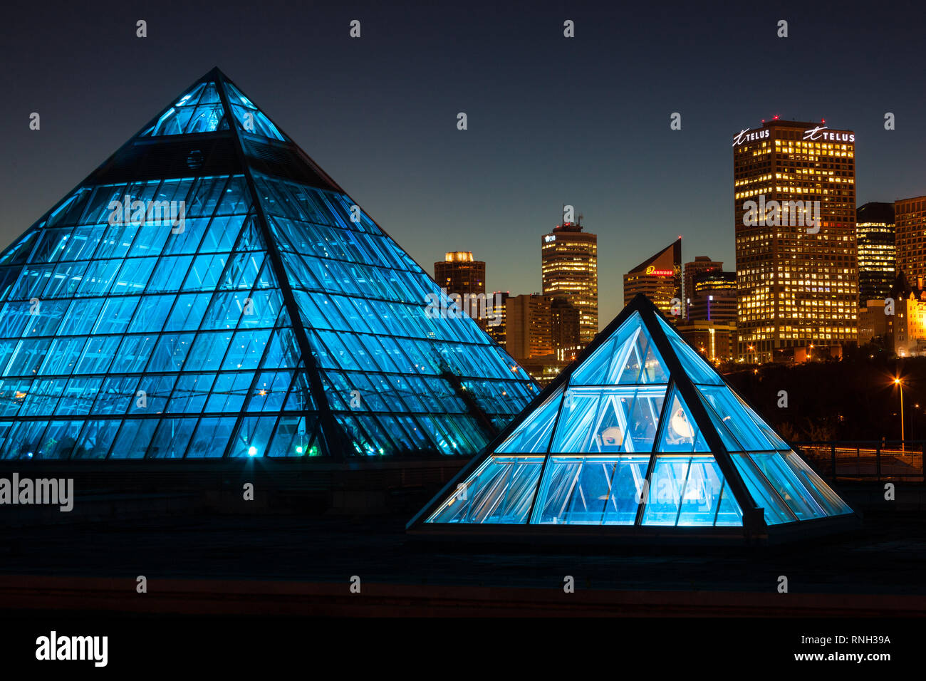 Canada edmonton muttart conservatory alberta pyramid hi-res stock ...
