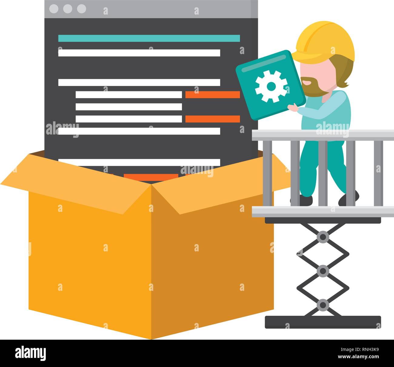 mobile app development Stock Vector Image & Art - Alamy