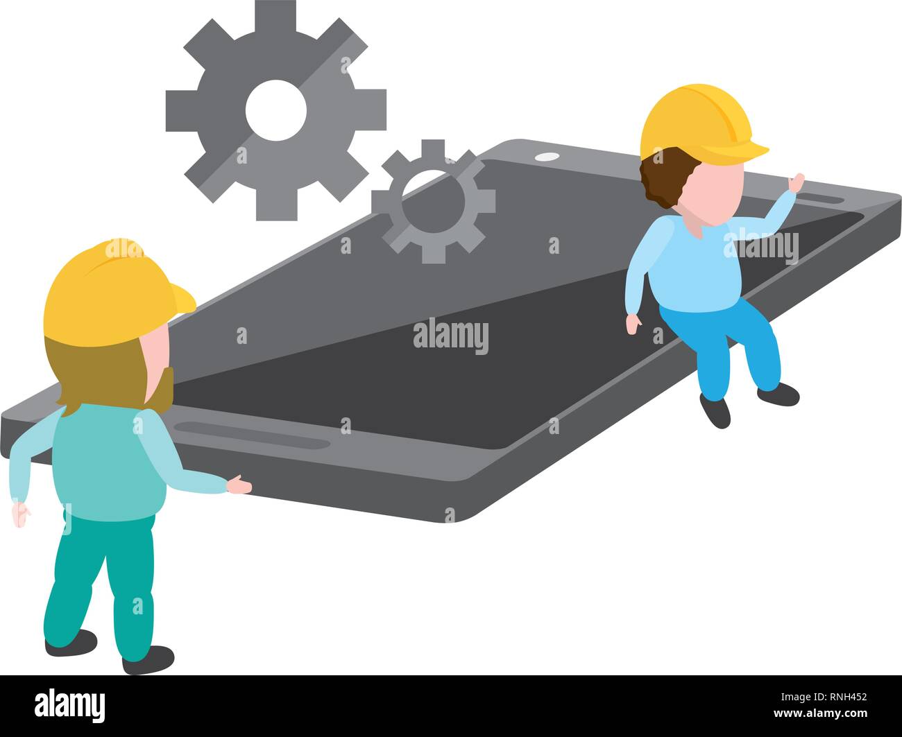 mobile app development Stock Vector Image & Art - Alamy