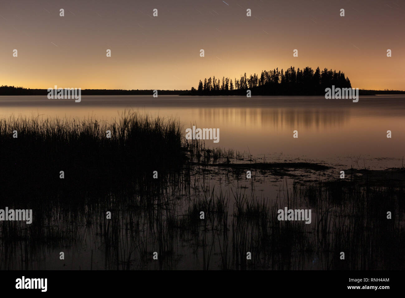 Astotin Lake, Elk Island National Park, Alberta, Canada Stock Photo - Alamy