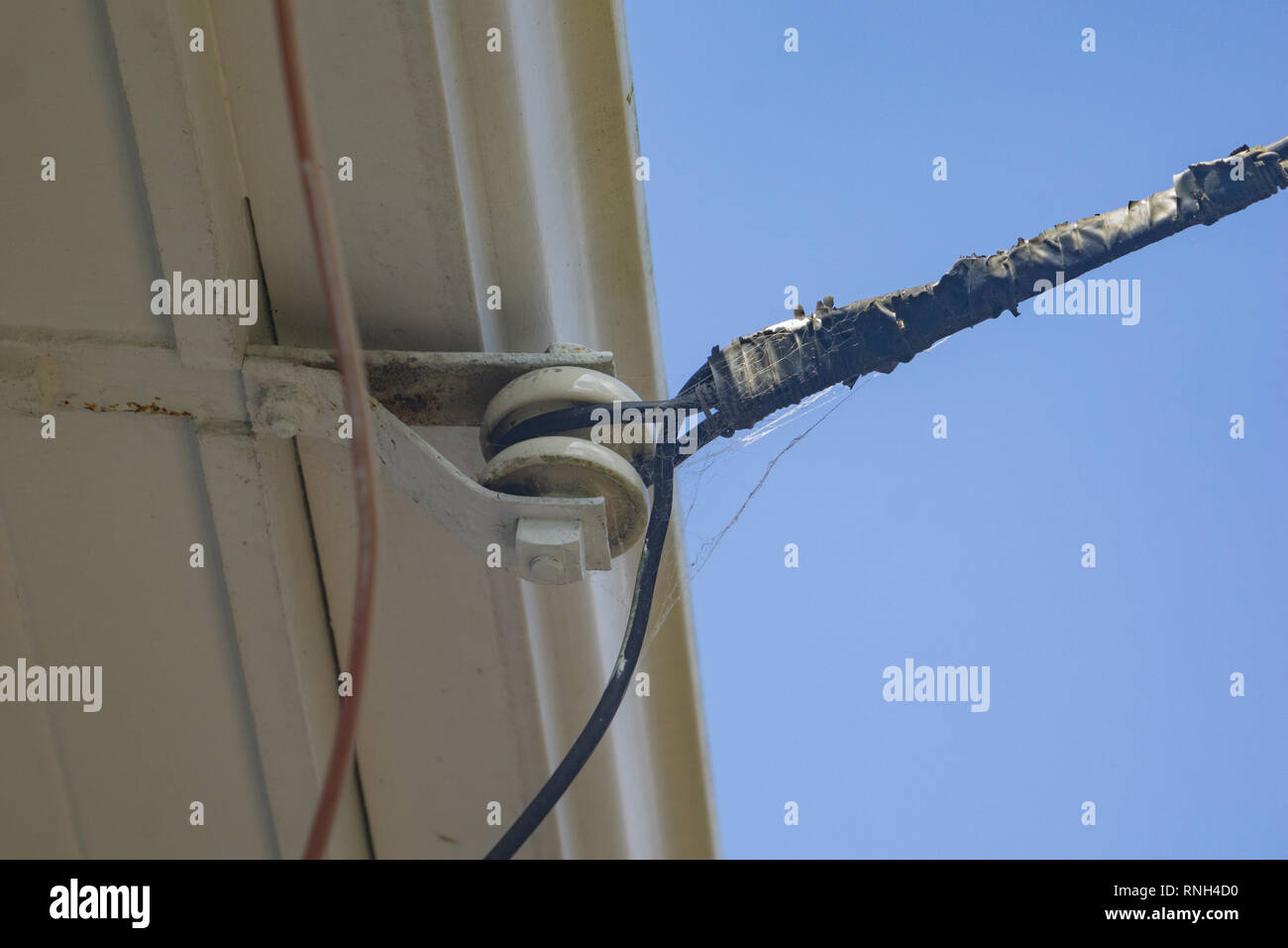Old fashioned electric cable hi-res stock photography and images - Alamy