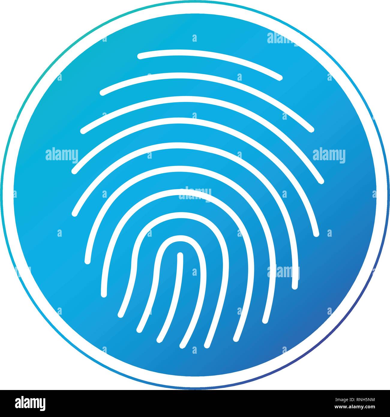 Cryptographic signature glyph icon in circle, security and identity ...