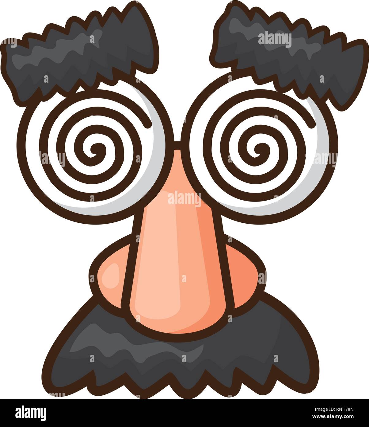 Funny Mask Glasses Stock Vector Image And Art Alamy