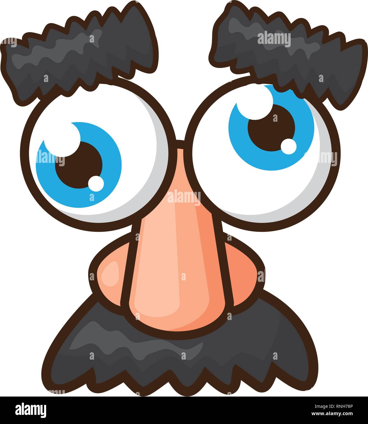 funny mask glasses Stock Vector Image & Art - Alamy