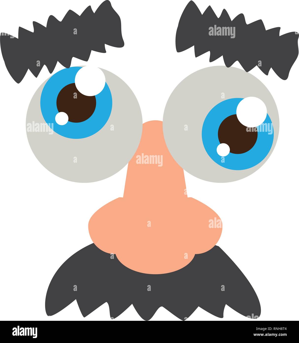 funny mask glasses Stock Vector Image & Art - Alamy