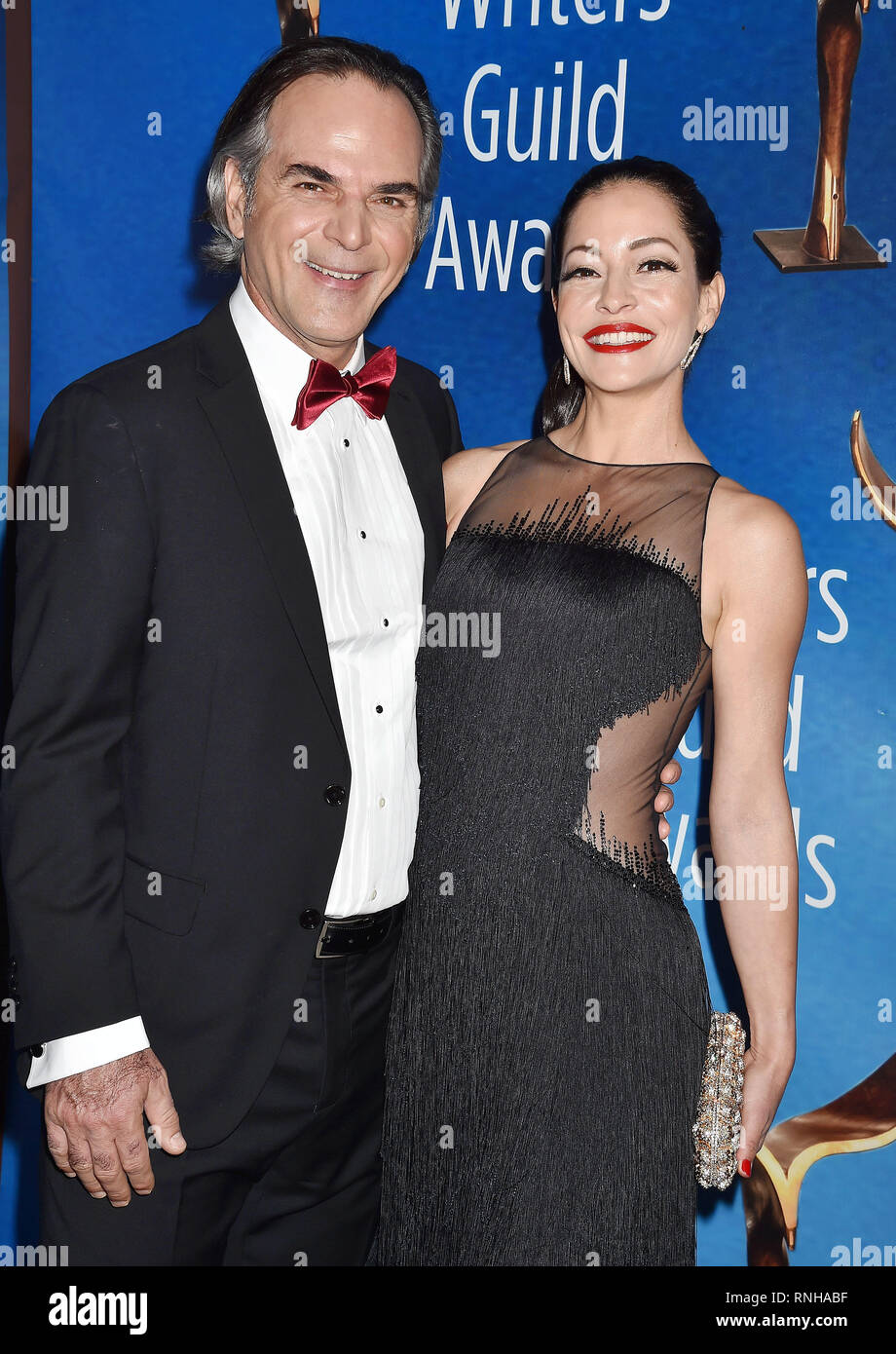 BEVERLY HILLS, CA - FEBRUARY 17: Vince Calandra (L) and Emmanuelle ...