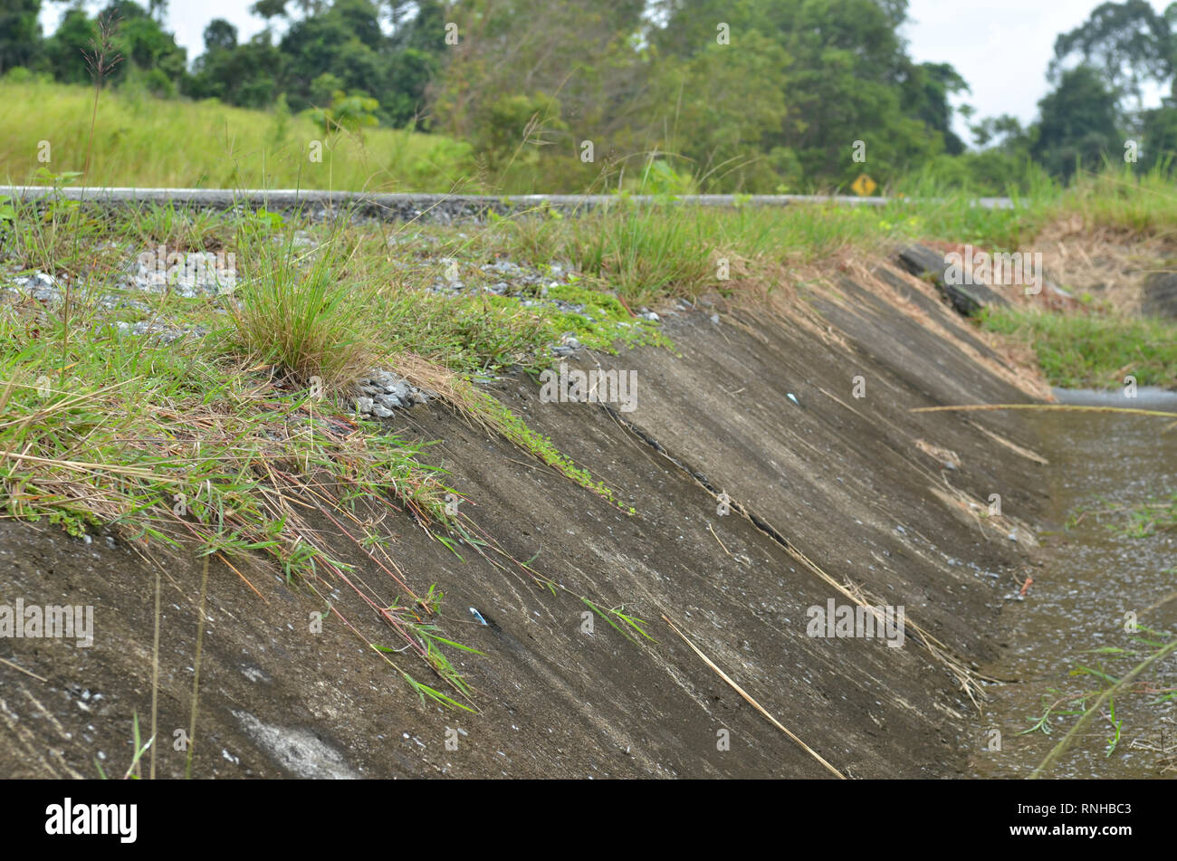 Section of asphalt road in a rural area Stock Photo - Alamy