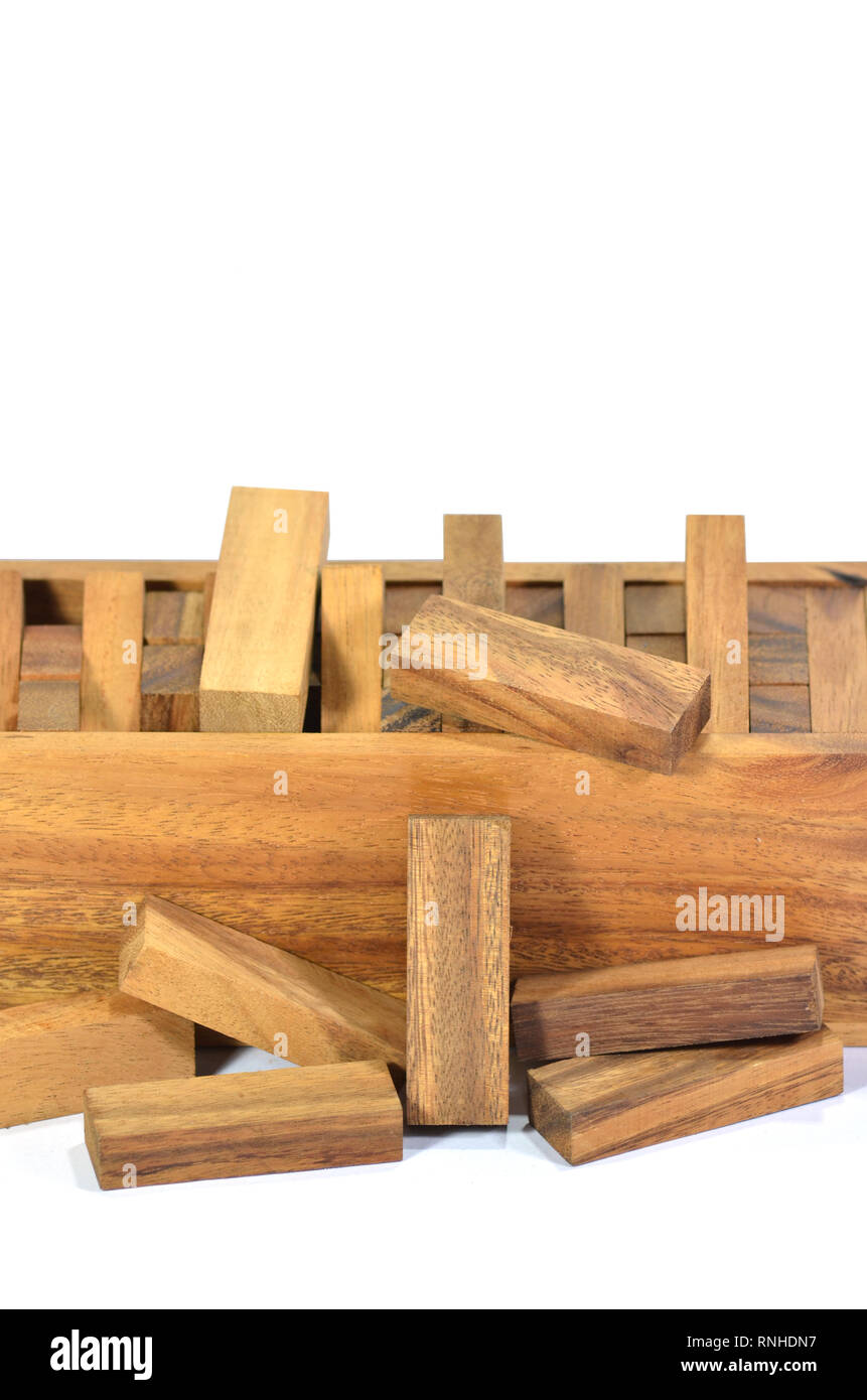 set of wood stick isolated at white Stock Photo - Alamy
