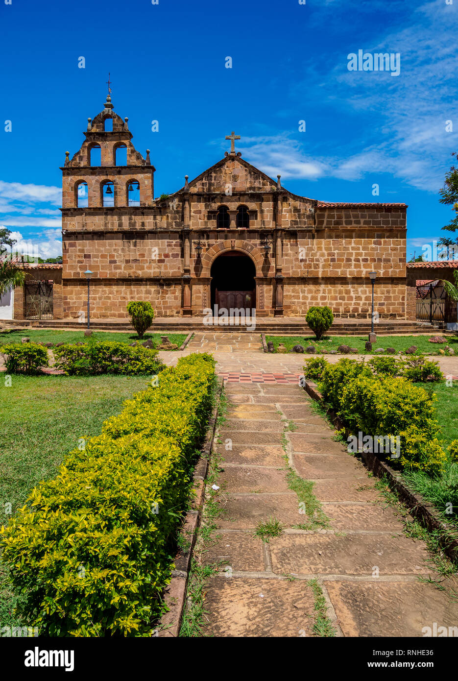 Santa Lucia Church, Guane, Santander Department, Colombia Stock Photo ...