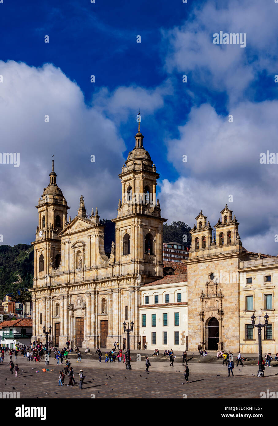Cathedral of Colombia and Tabernacle Chapel, Bolivar Square, Bogota ...