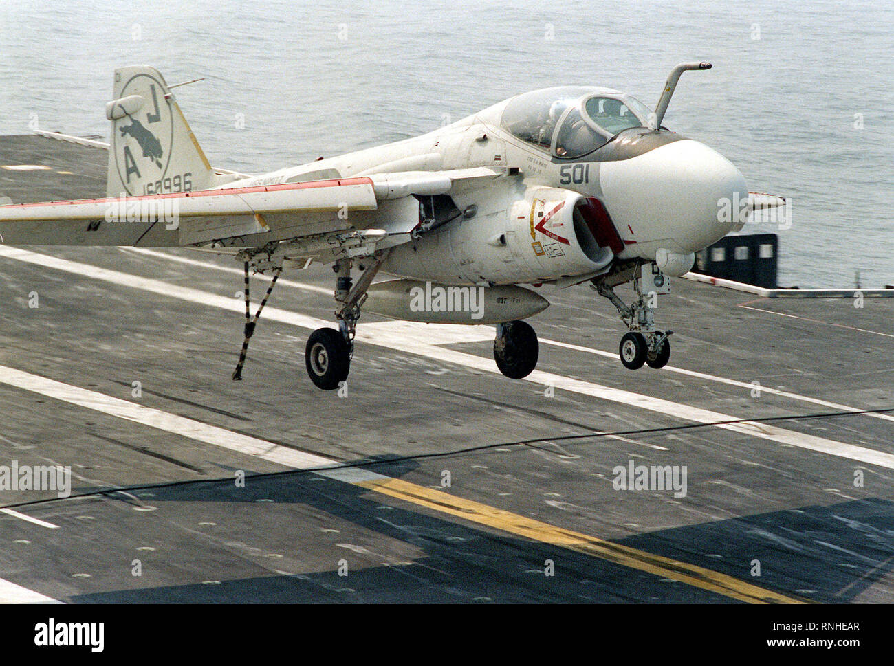 1981 - An A-6E Intruder aircraft from Medium Attack Squadron 35 (VA-35 ...