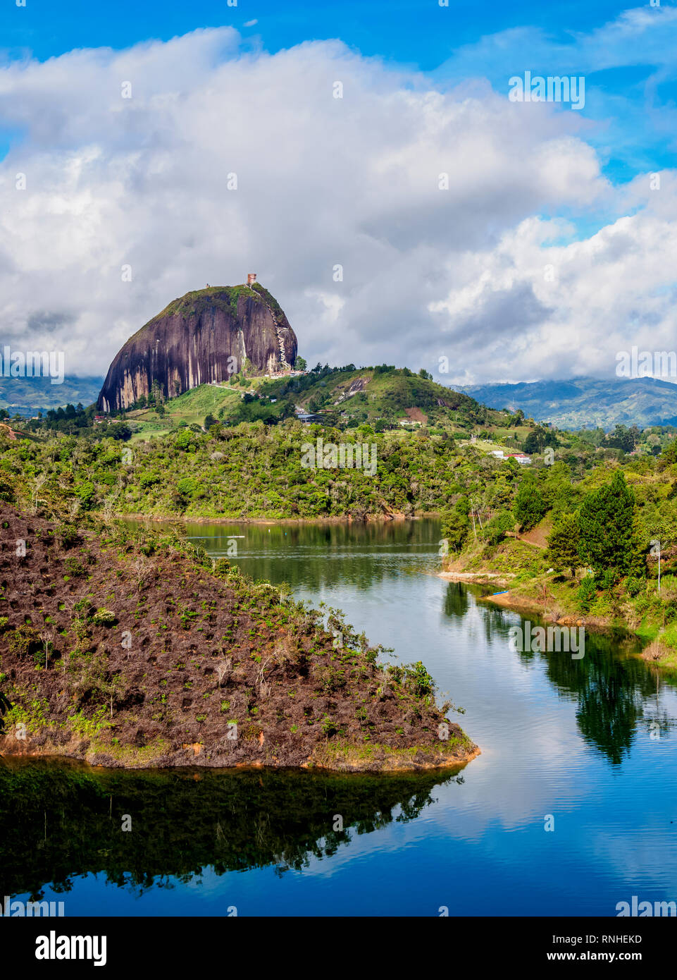 El Penon de Guatape, Rock of Guatape, Antioquia Department, Colombia ...