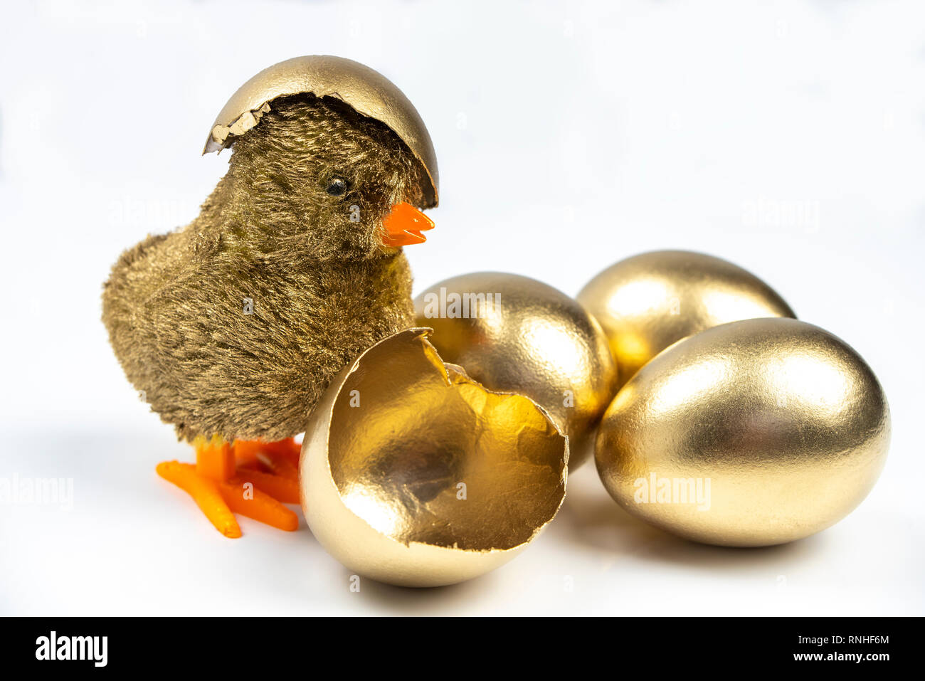 Golden chicken egg hi-res stock photography and images - Alamy