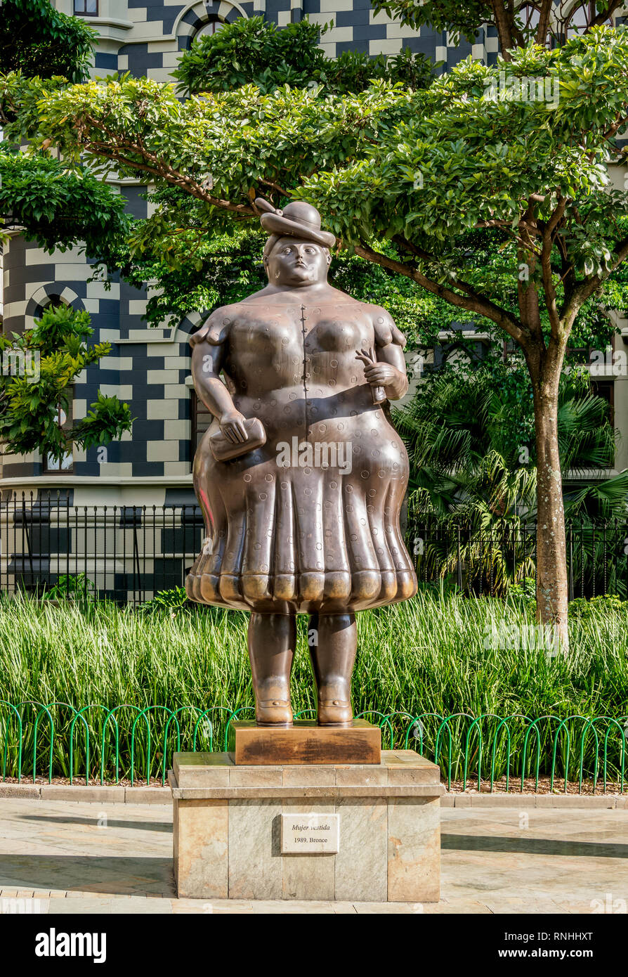 Sculpture by Fernando Botero, Plaza Botero, Medellin, Antioquia ...