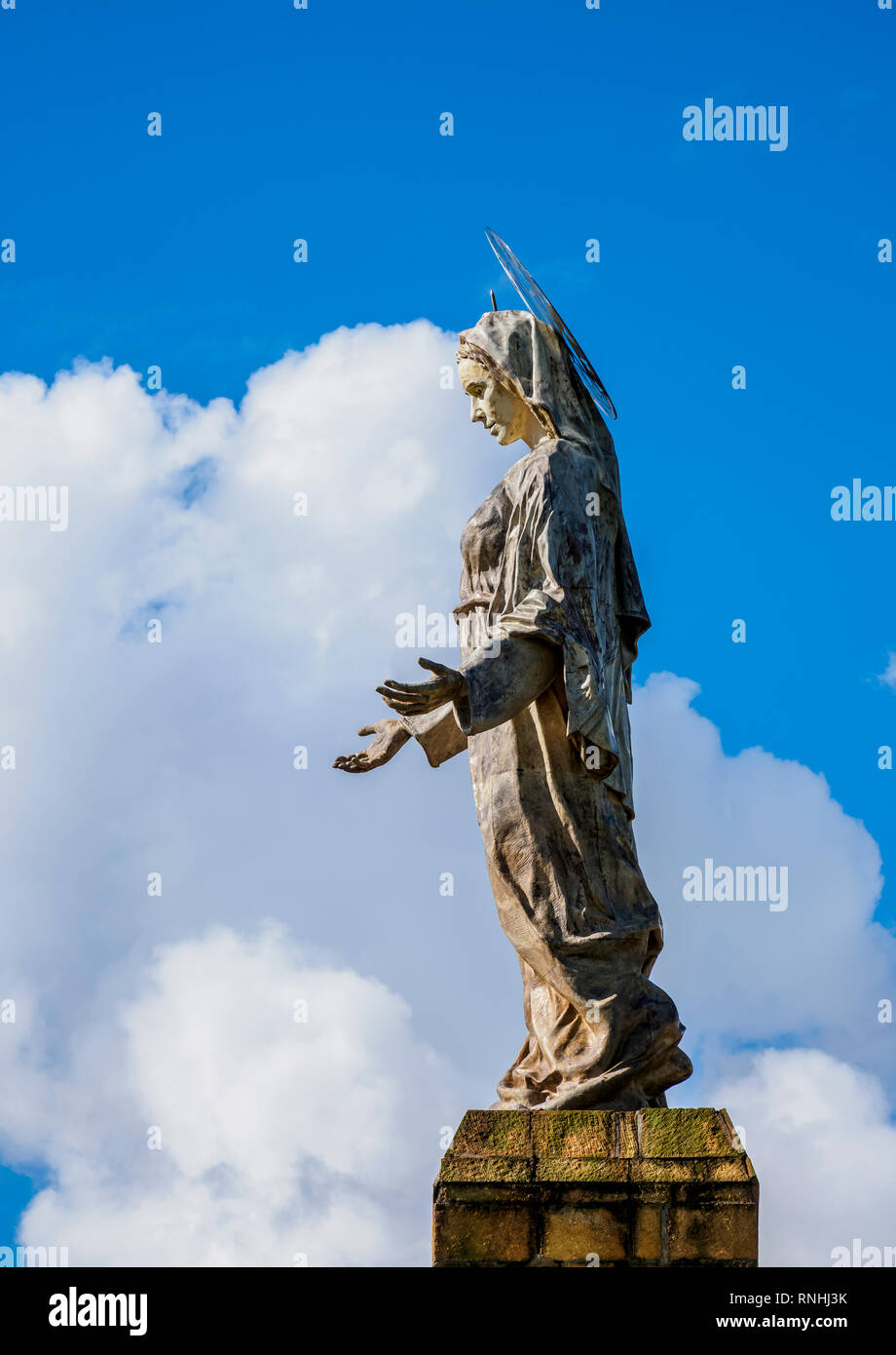 Virgin Mary Figure at La Cantera Hill, Piedecuesta, Santander ...