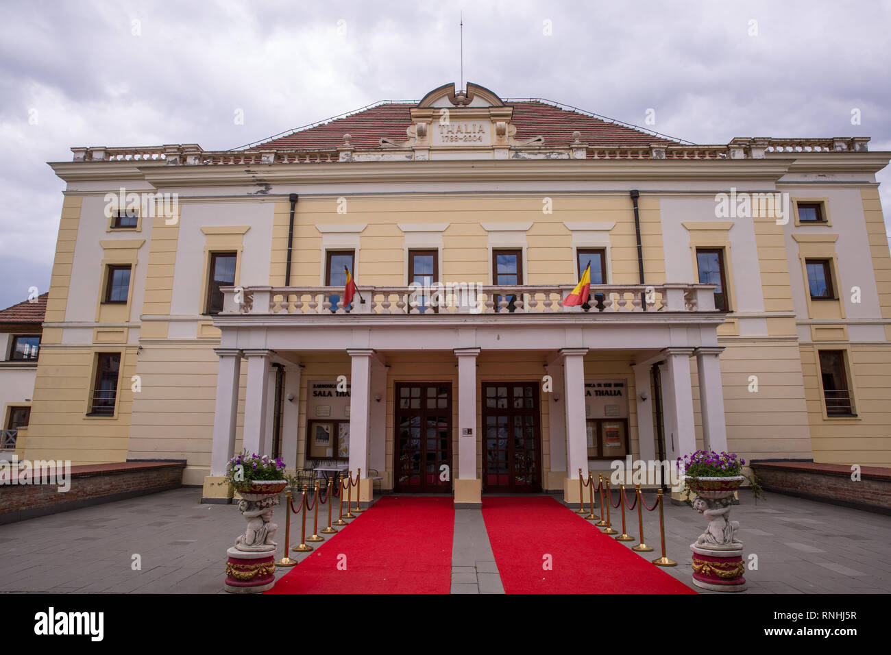 The Thalia Hall, theatre and concert hall.Daily life in Sibiu located ...