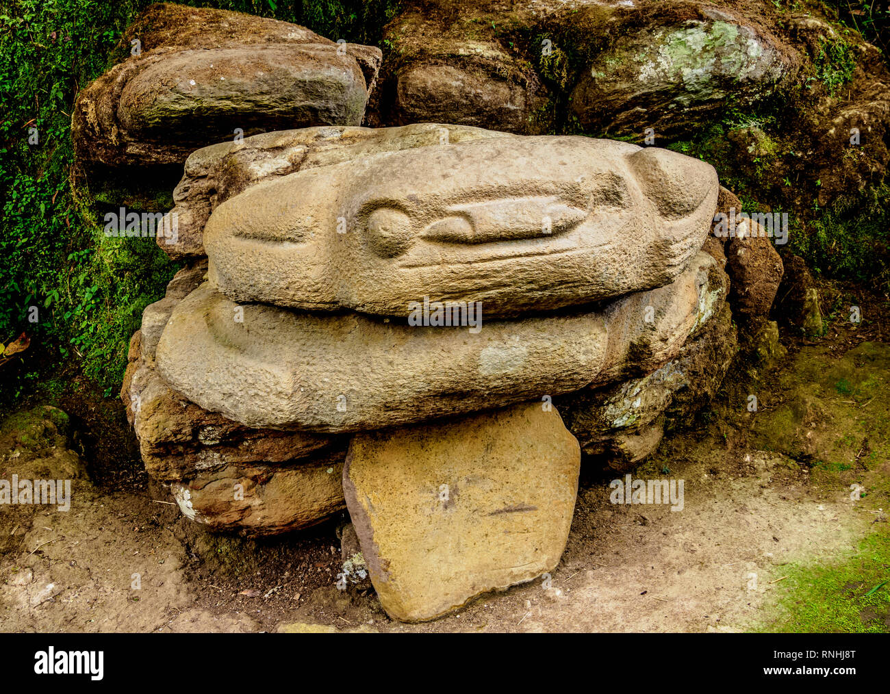 Pre-Columbian Sculpture, San Agustin Archaeological Park, Huila ...