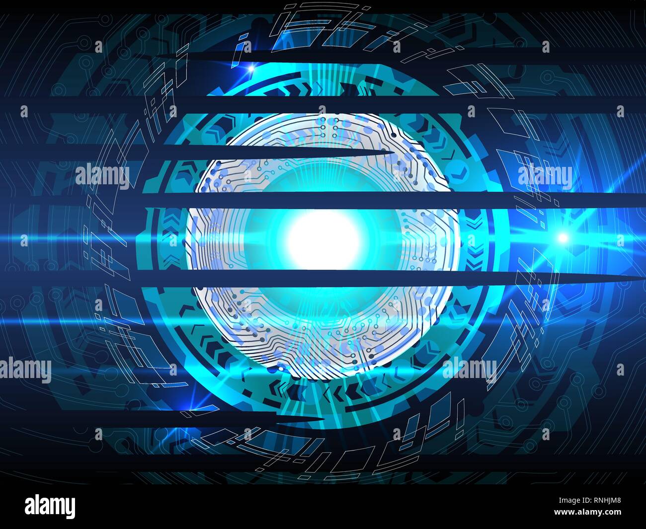 Blue high technology abstract background Stock Vector Image & Art - Alamy