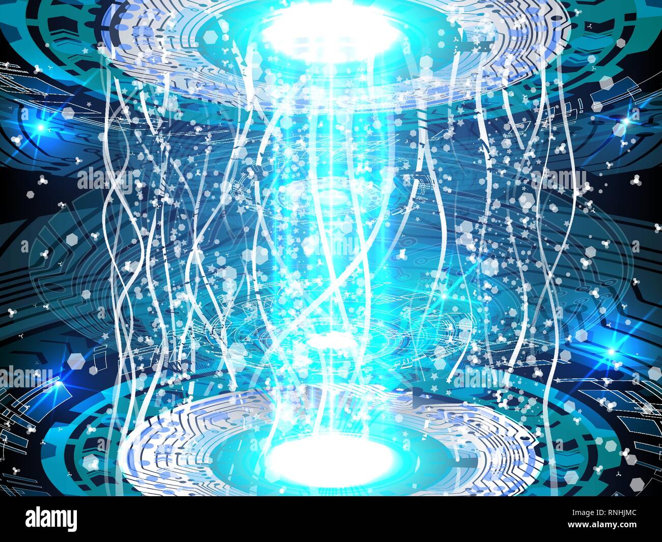 Blue high technology abstract background Stock Vector Image & Art - Alamy
