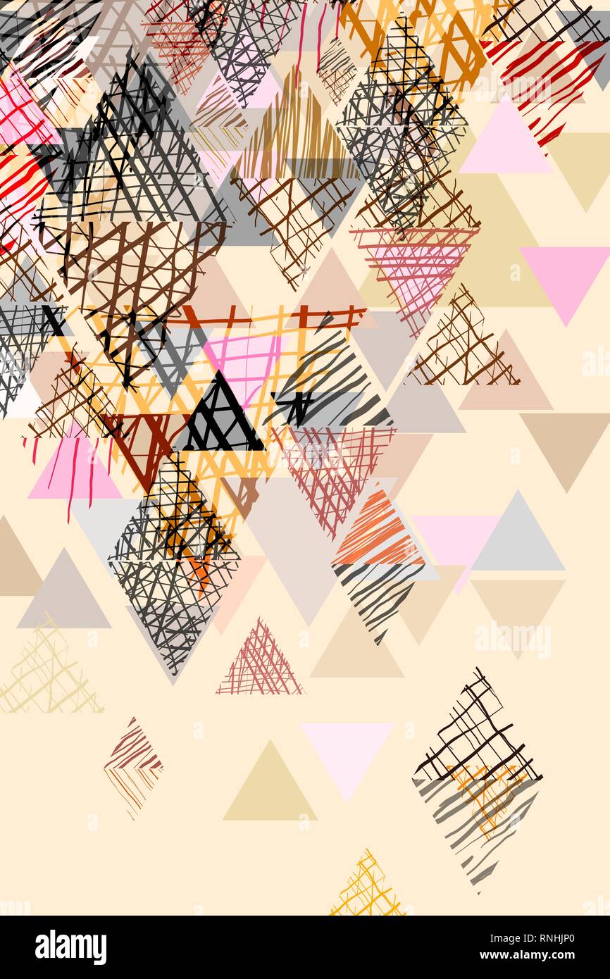 Doodle abstract background in pastel tone Stock Vector Image & Art - Alamy