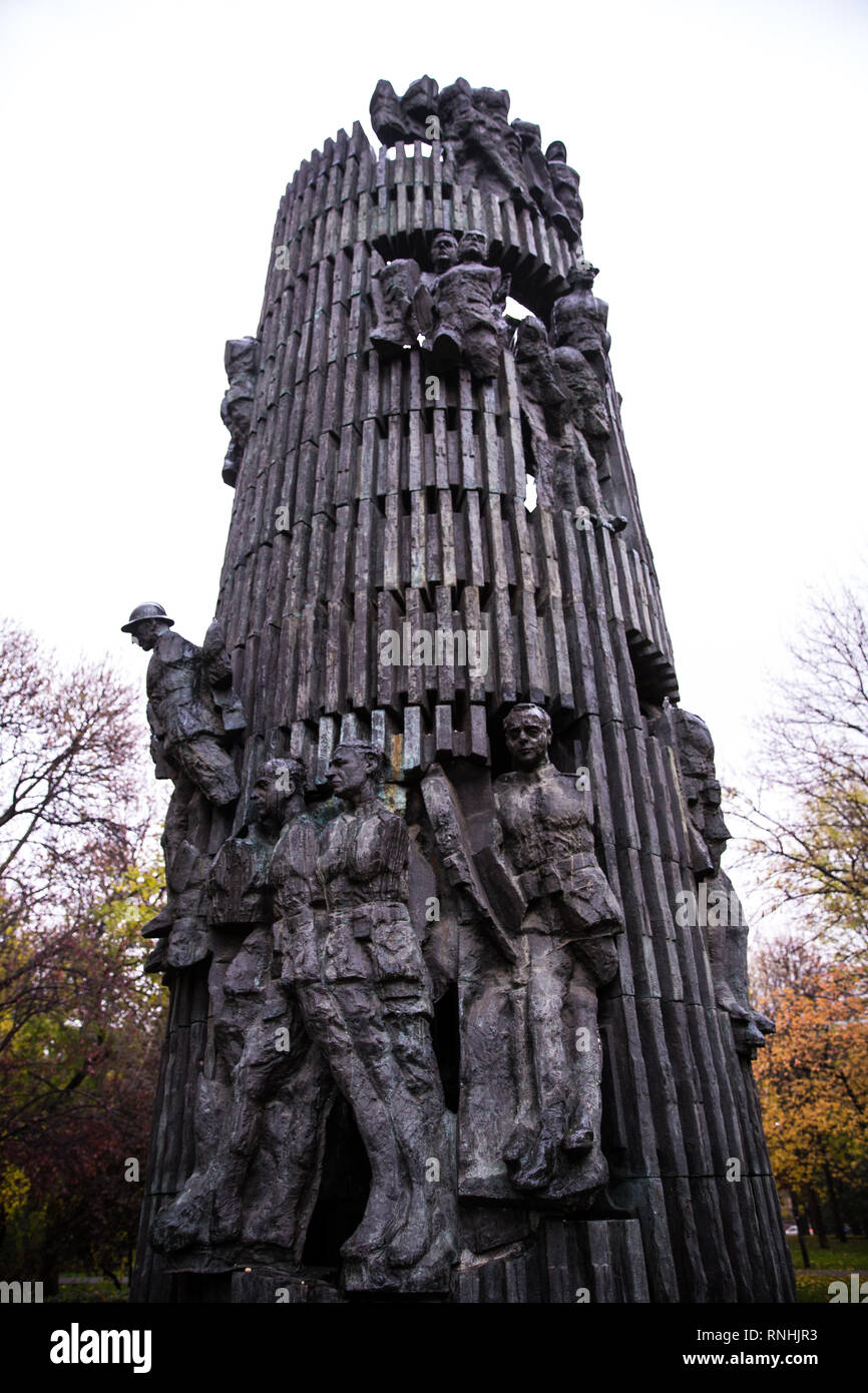 A soviet era statue located in a park in Bucharest, Romania Stock Photo ...
