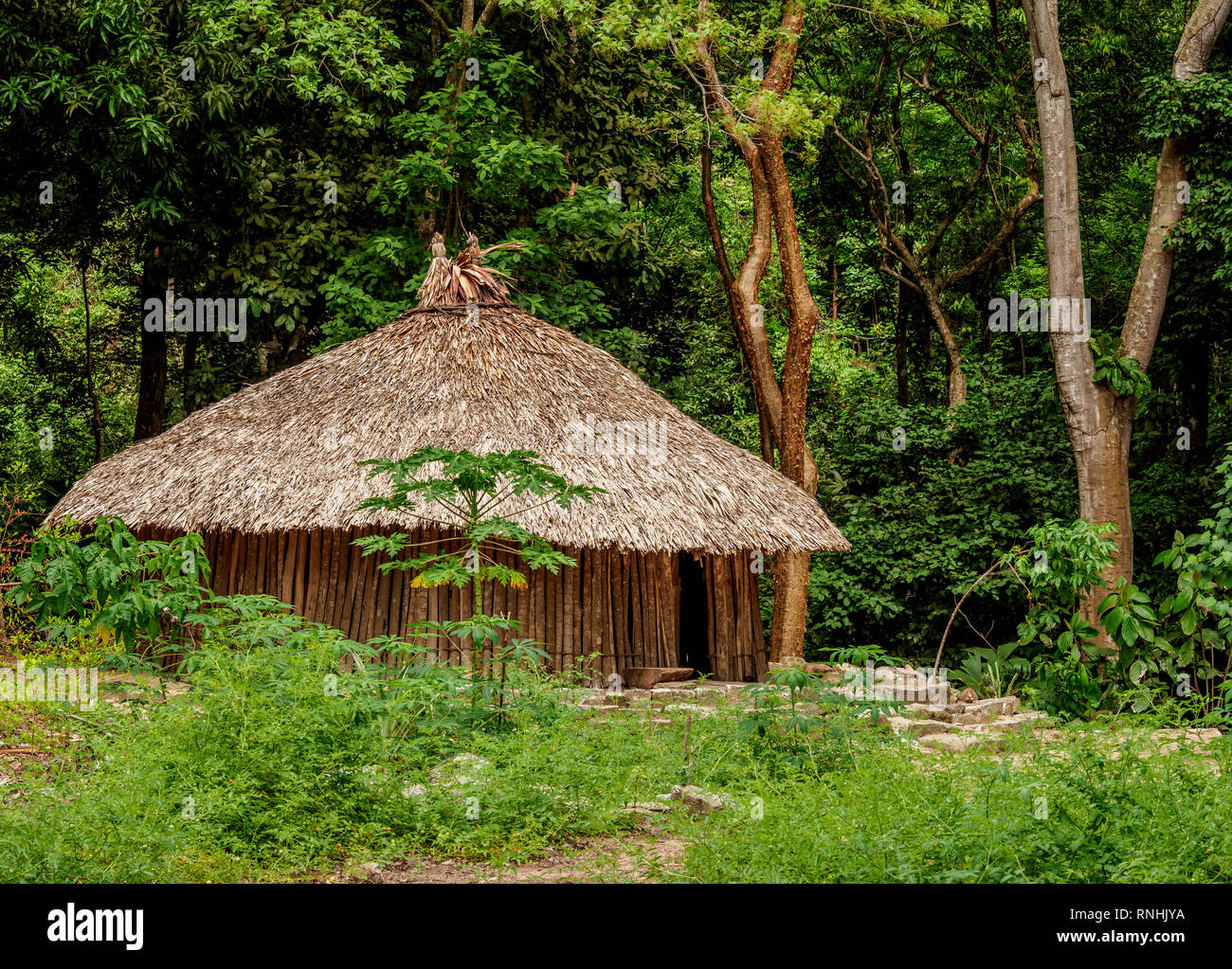 Kogi Hut, Pueblito Chairama, Tayrona National Natural Park, Magdalena ...