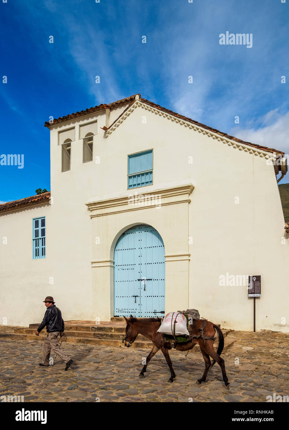 San Agustin Convent, Villa de Leyva, Boyaca Department, Colombia Stock ...