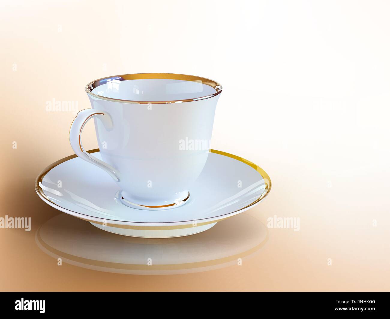 Realistic coffee cup of vector art Stock Vector Image & Art - Alamy
