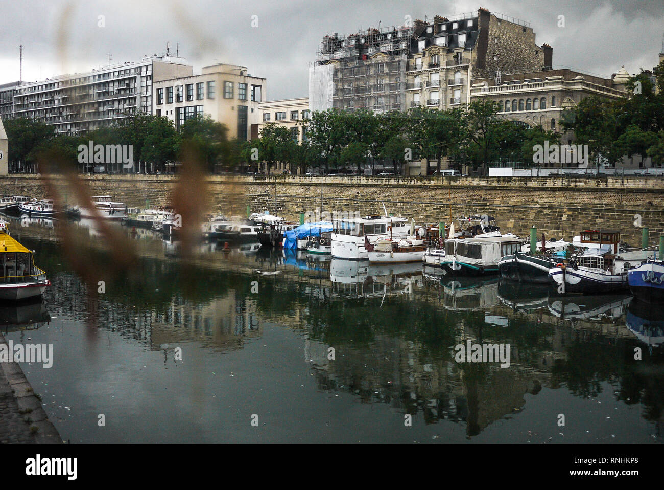 Paris harbor, Paris, France Stock Photo - Alamy