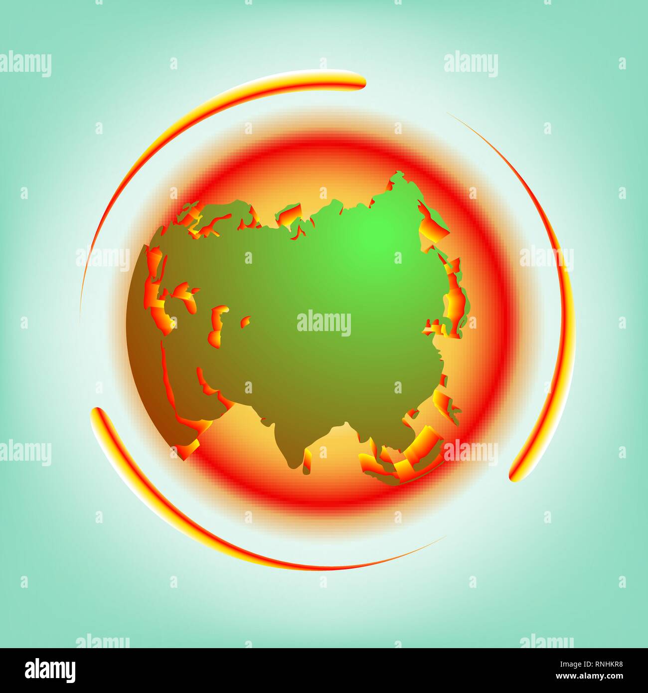 Global warming abstract vector Stock Vector Image & Art - Alamy