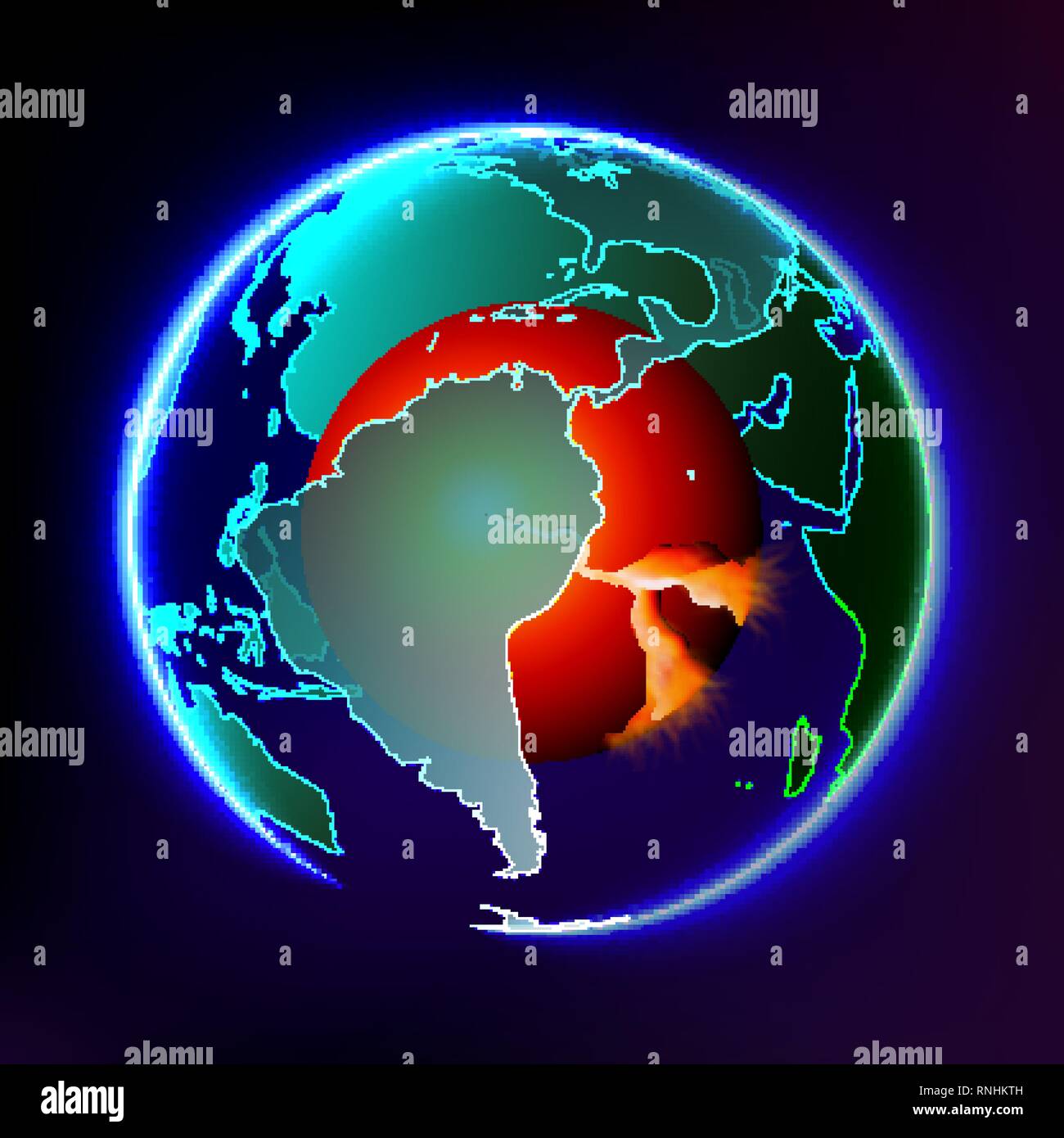 Global warming abstract vector Stock Vector Image & Art - Alamy