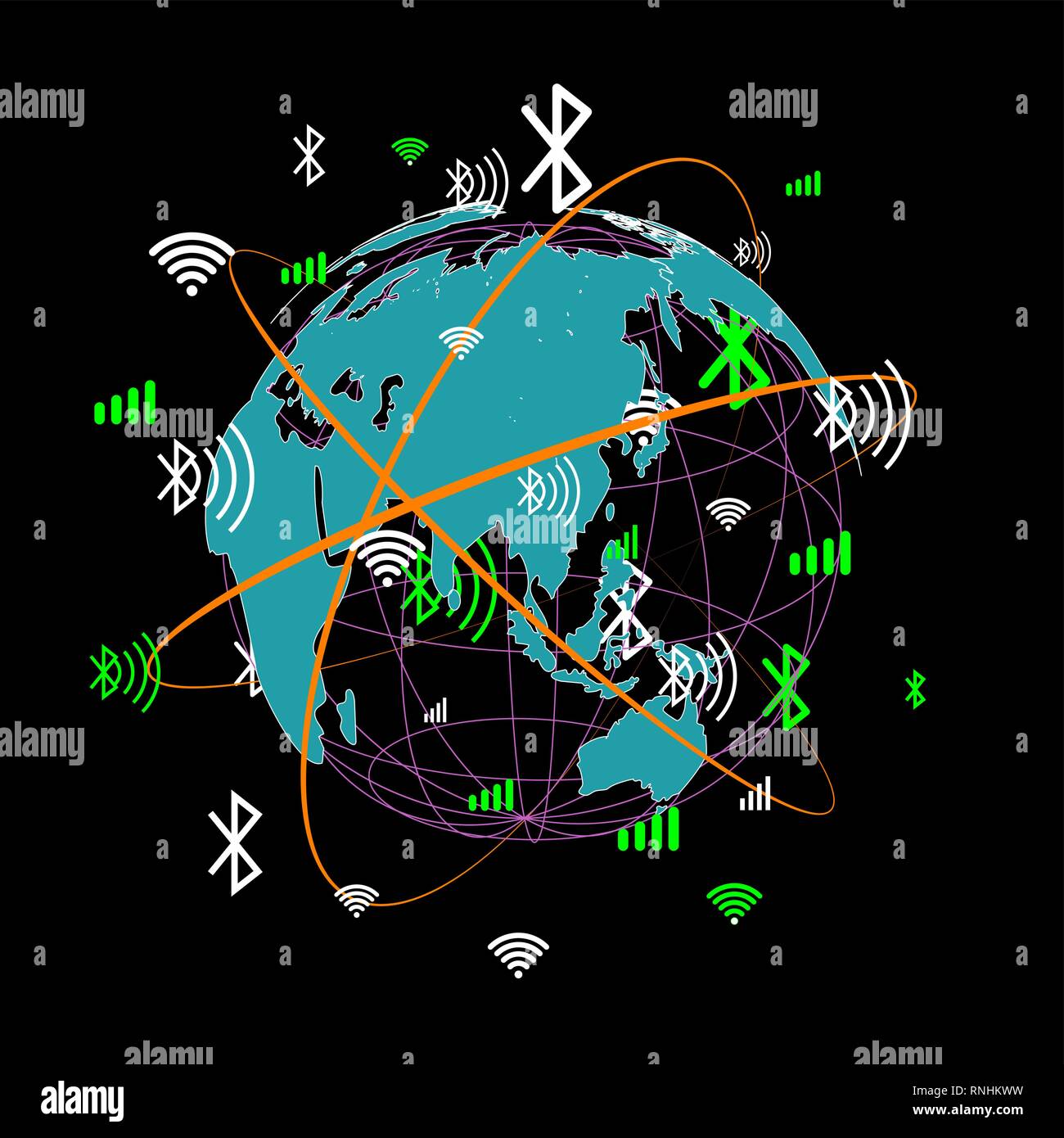 Abstract world communication Stock Vector Image & Art - Alamy