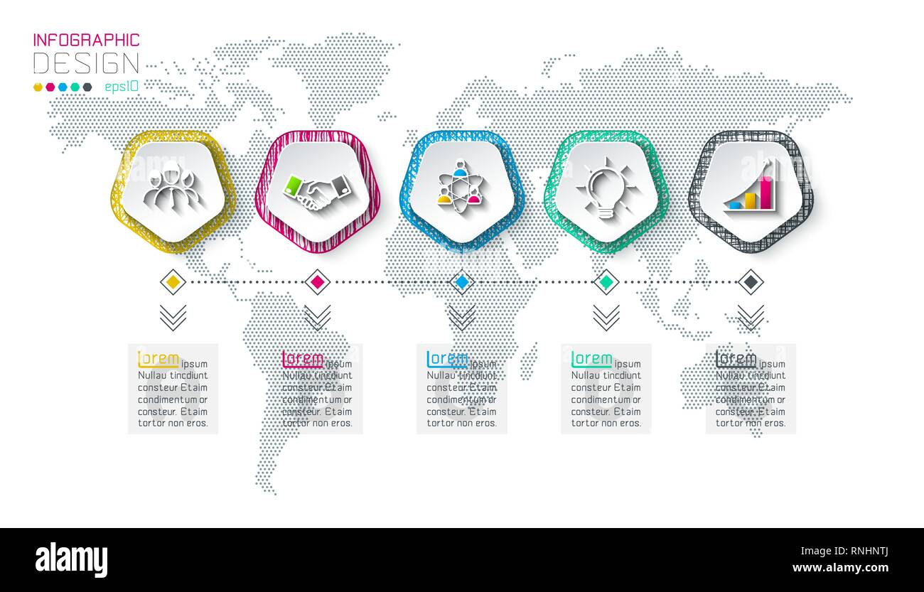 Steps card infographic design Cut Out Stock Images & Pictures - Alamy