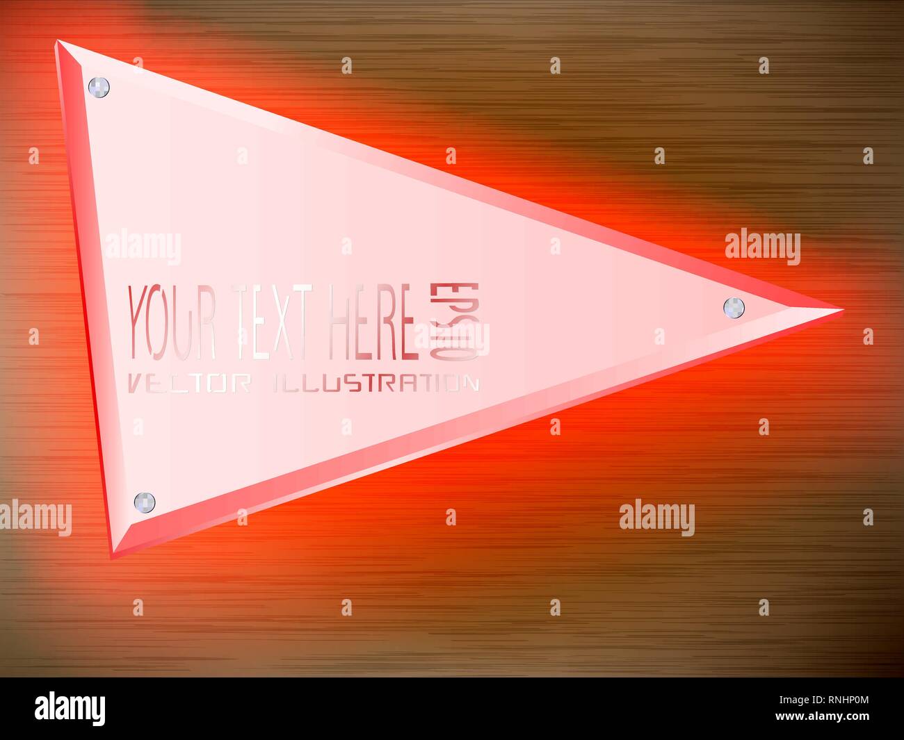 Acrylic label LED light decoration on label Stock Vector Image & Art ...