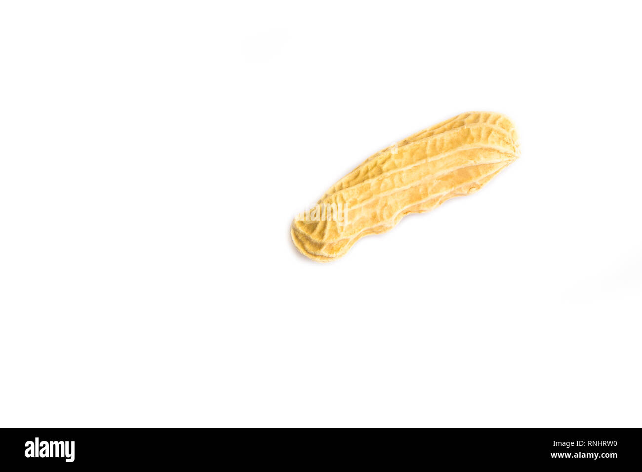 peanut one. nuts close up on white background Stock Photo - Alamy