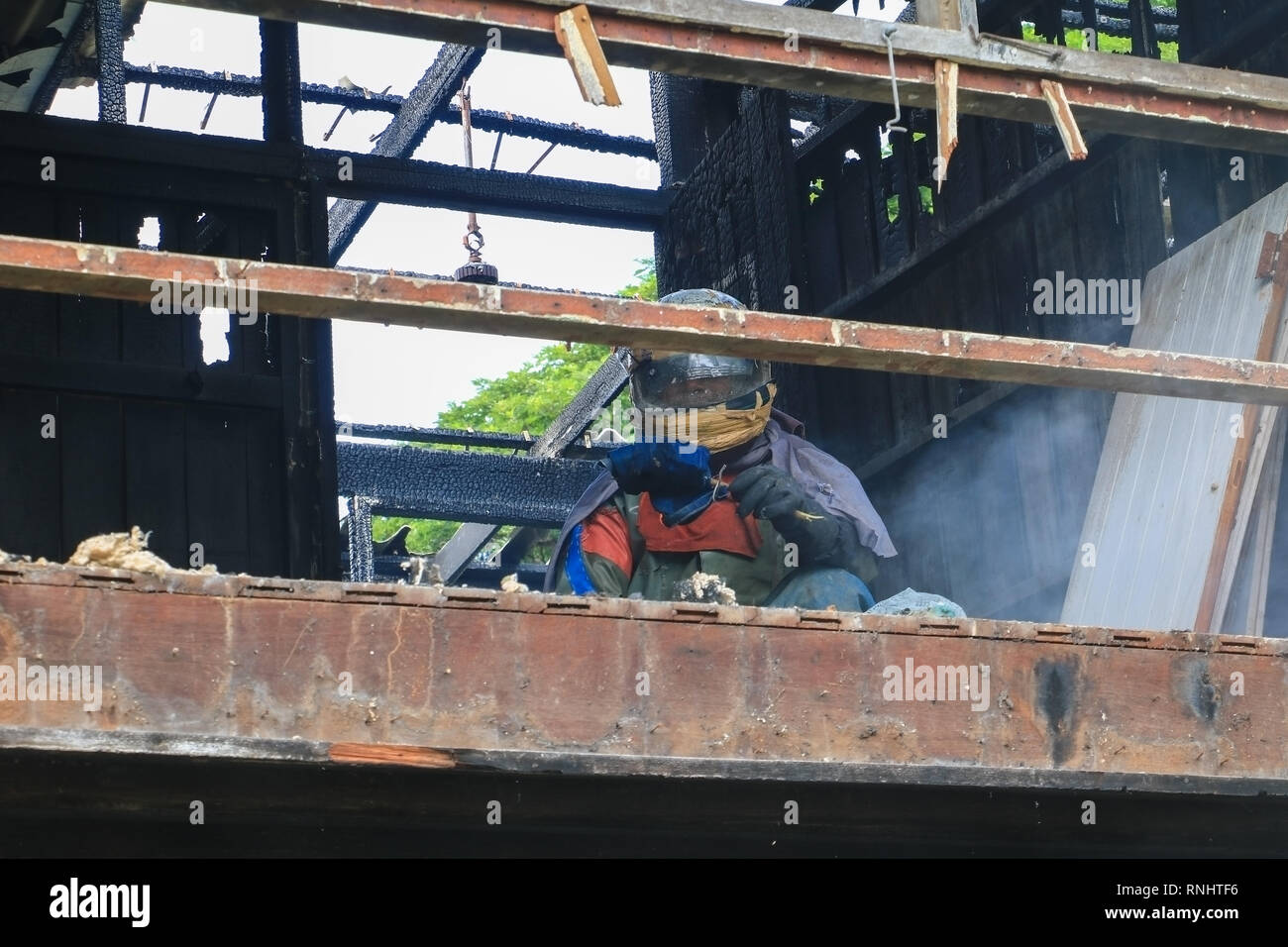 home fire detail images conflagration Stock Photo - Alamy