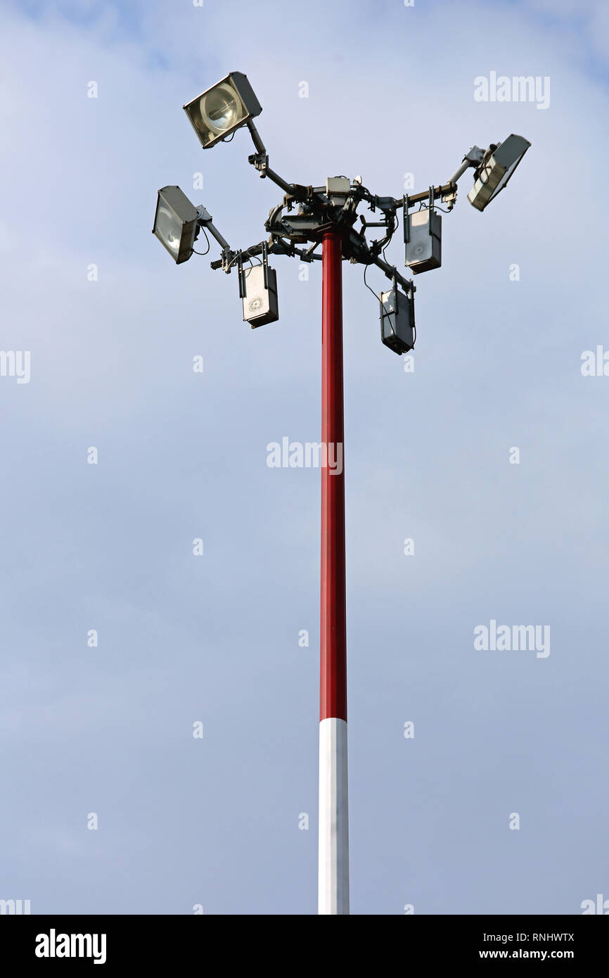 Light Pole with Antenna for Cellular Network Tower Stock Photo - Alamy
