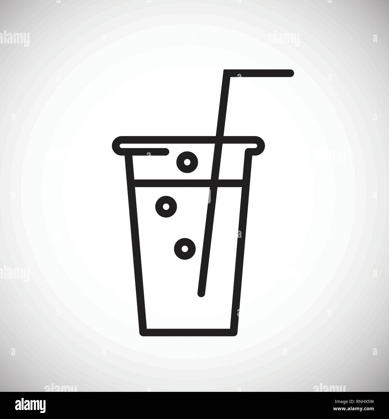 Fizzy drink icon on white background for graphic and web design, Modern ...