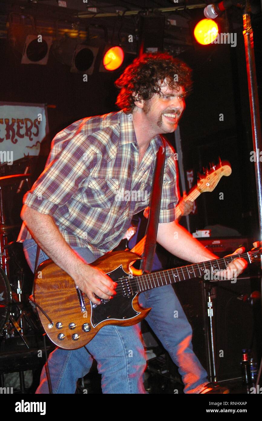 Drive By Truckers Patterson Hood is shown performing during a "live" concert appearance Stock ...