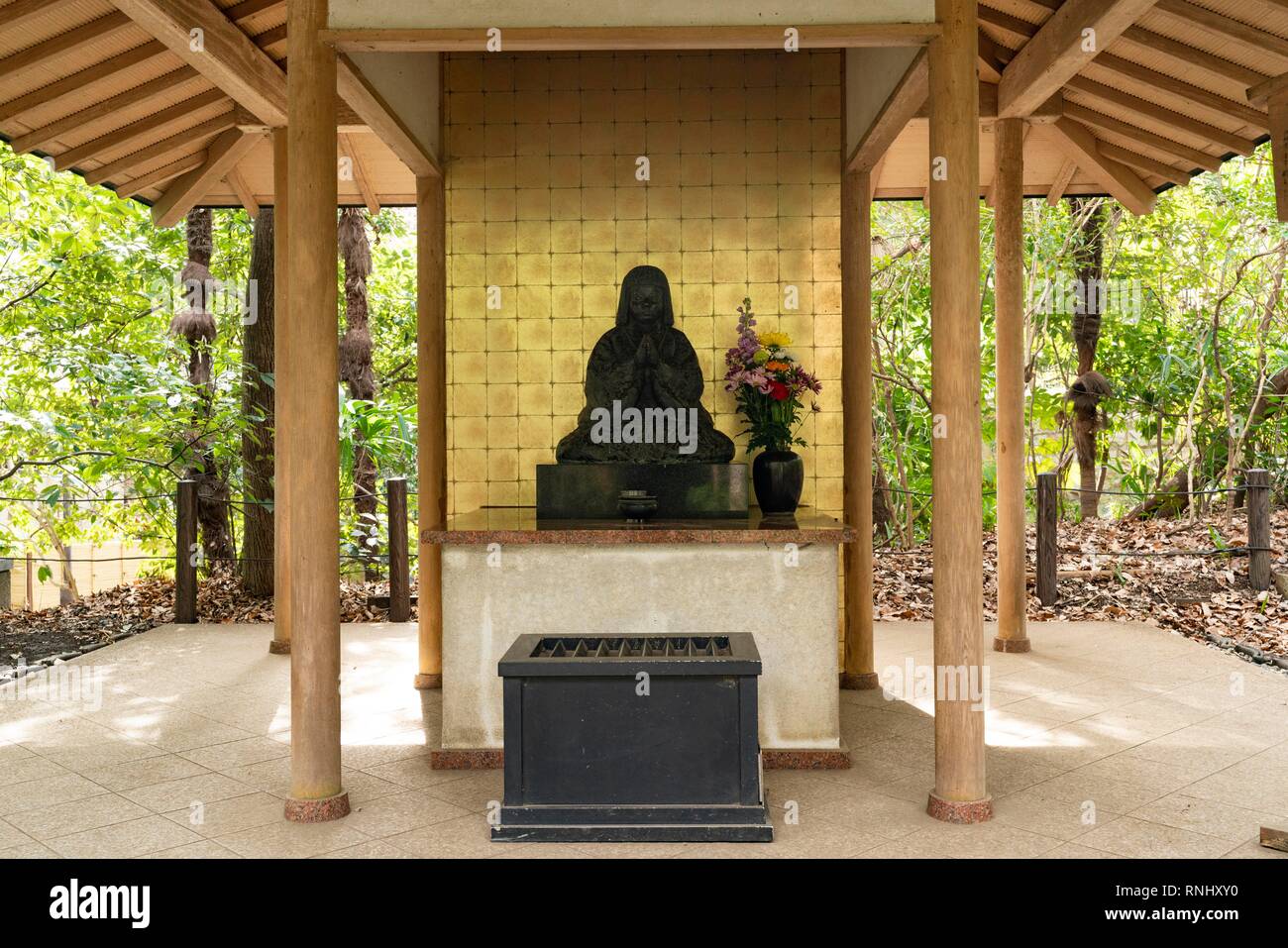 Statue of Chigo Taishi, Todoroki Valley, Setagaya-Ku, Tokyo, Japan ...